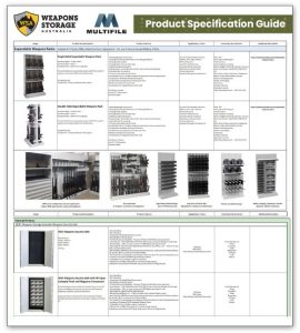 wsa-product-specification-guide | Weapons Storage Solutions